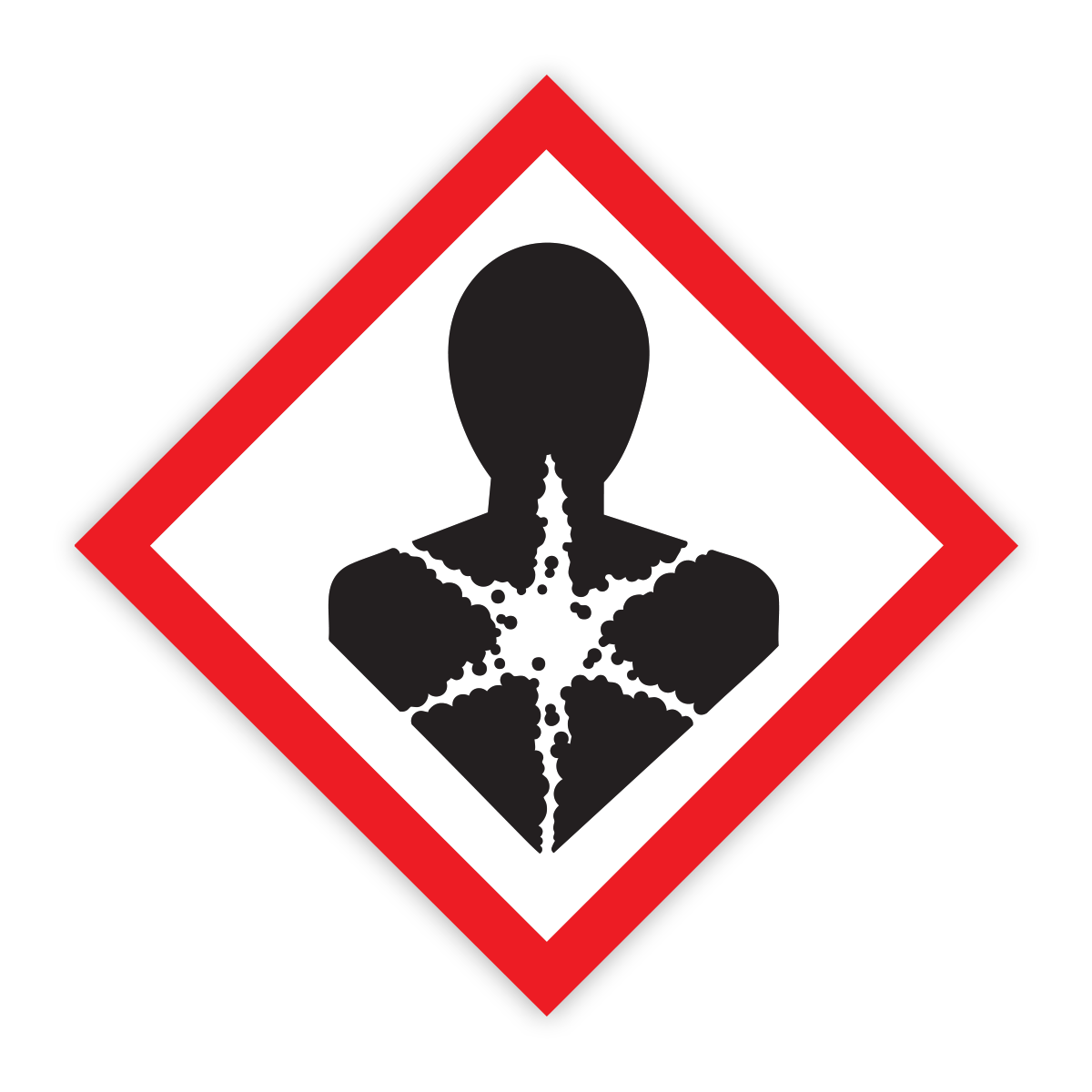 GHS08-50HEAL Health Hazard Label - 50mm x 50mm - Rolls of 250 ...